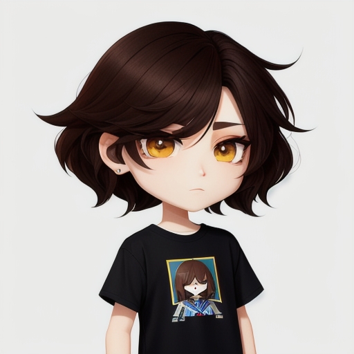 Chibi Anime Boy Brown Hair