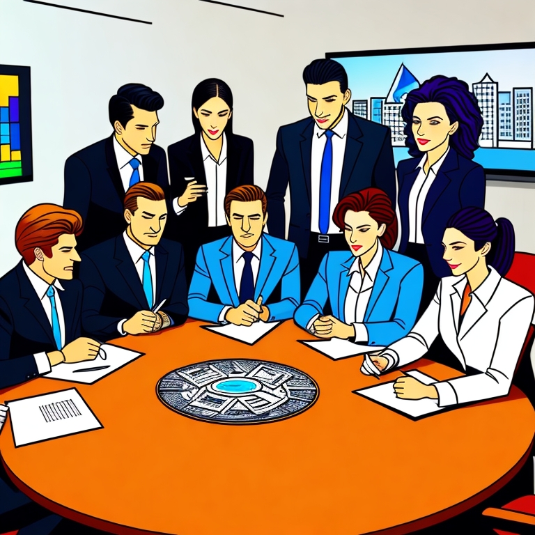 Leaders Sitting Around Table