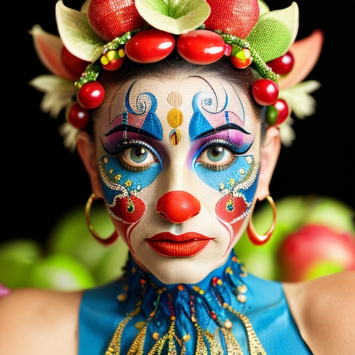 Cholo Clown Face Paint