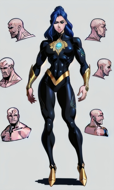 Superhero Muscle Drawing