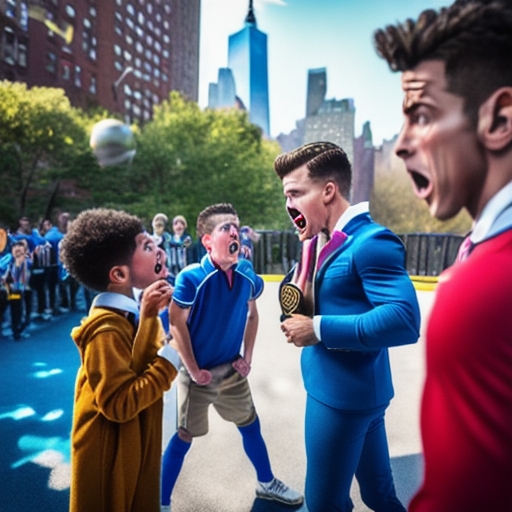 Crying Group Of Children