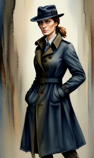 Female Spy Trench Coat