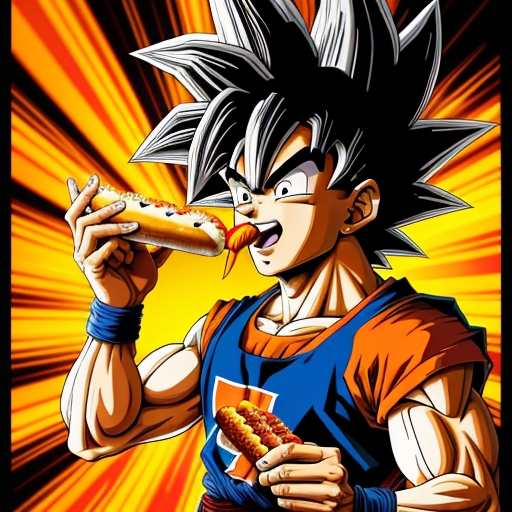 Goku Eating