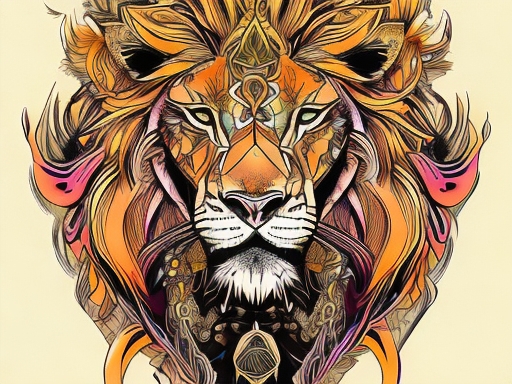 Neo Traditional Lion