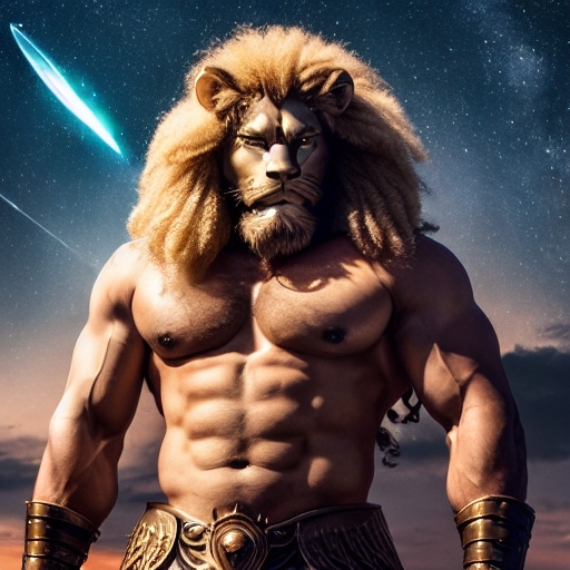 Muscular Lion