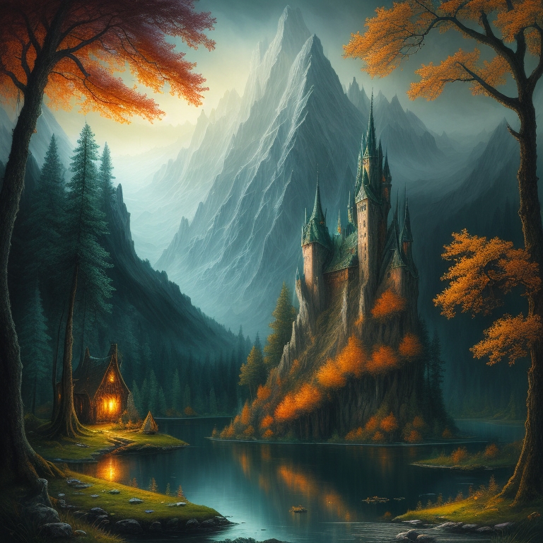 Dark Fantasy Landscape Forest