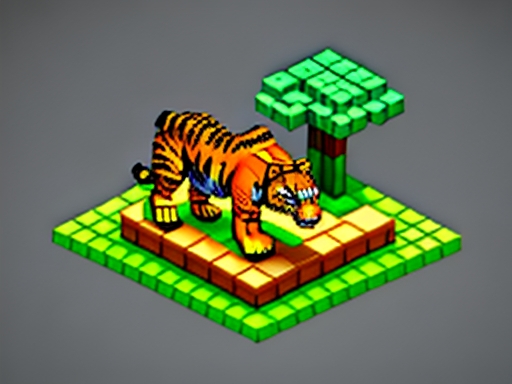 Tiger Smoking Weed
