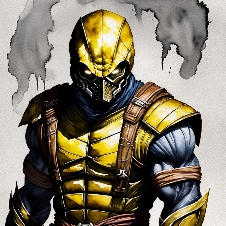 Scorpion Mortal Kombat X Drawing