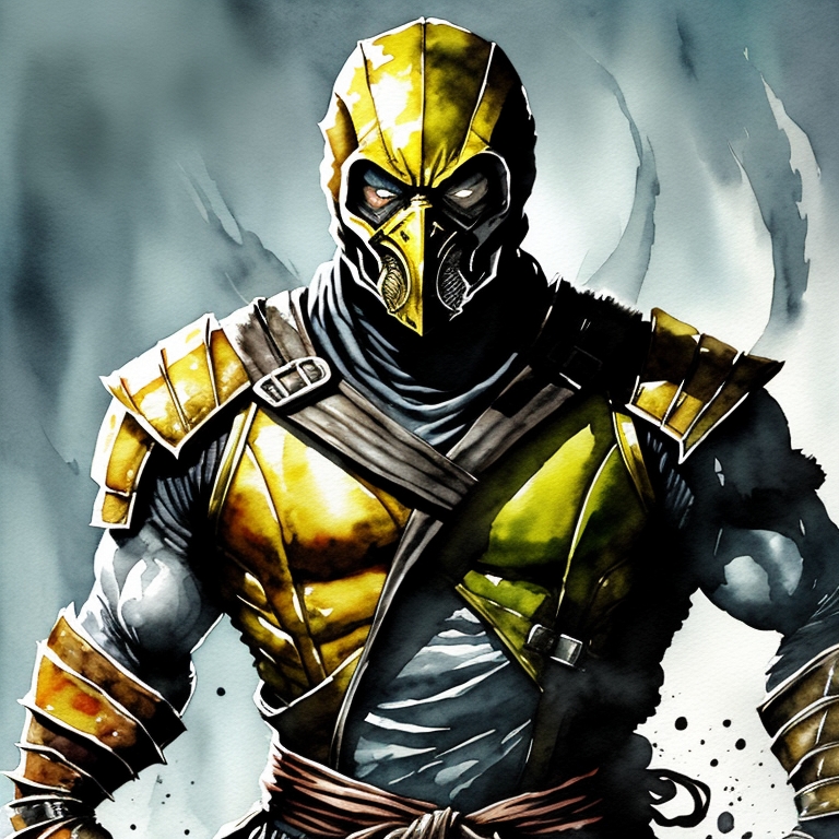 Scorpion Mortal Kombat X Drawing