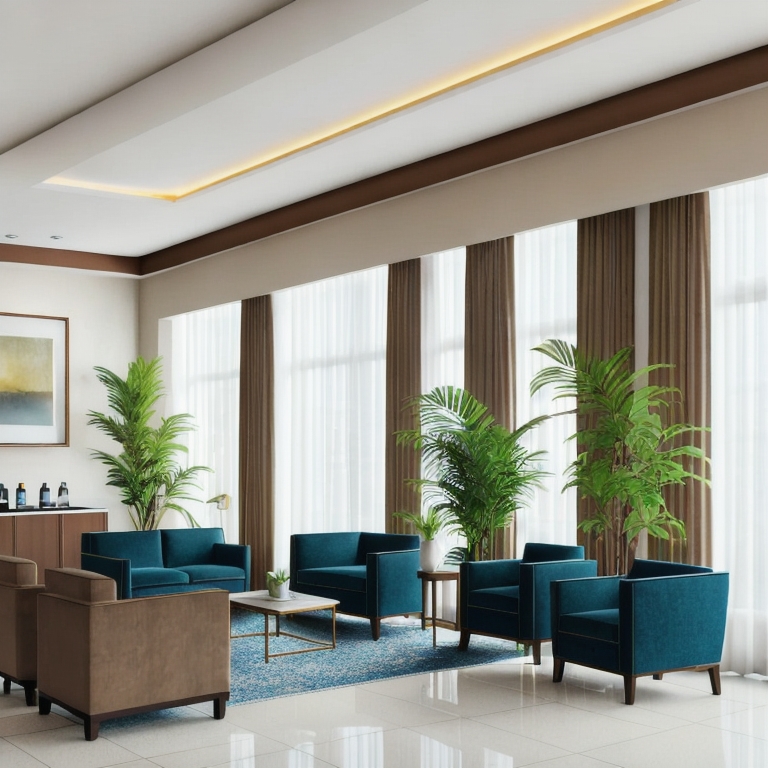 Minecraft Hotel Lobby Desk