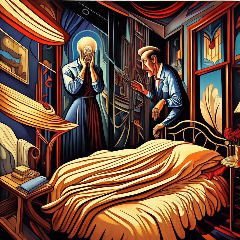 Waking Up Scared Cartoon