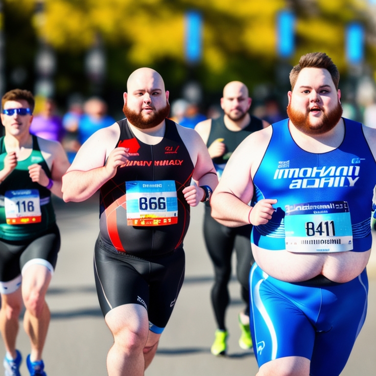 Obese People Running