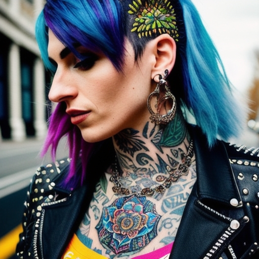 Colorful Punk Rock Clothing