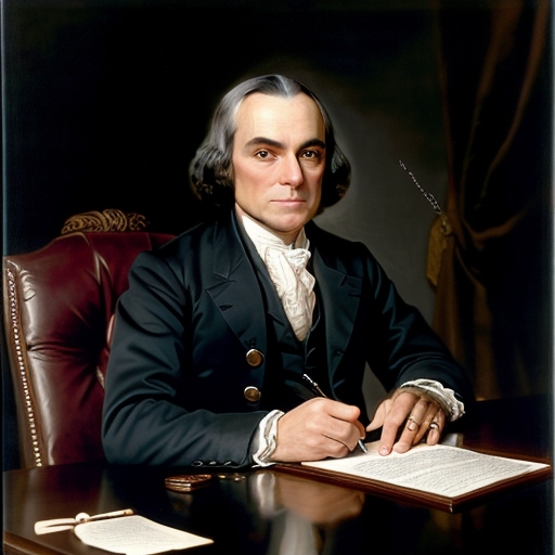Samuel Adams Signing The Declaration Of Independence