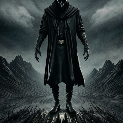 Black Cloaked Figure