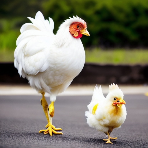 Beautiful White Hens