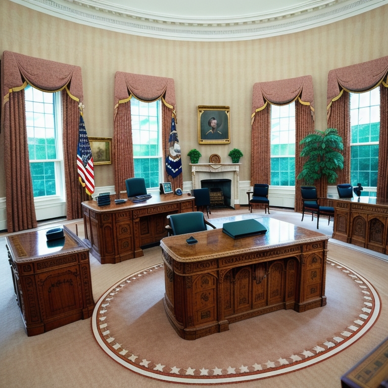 White House Oval Office Empty
