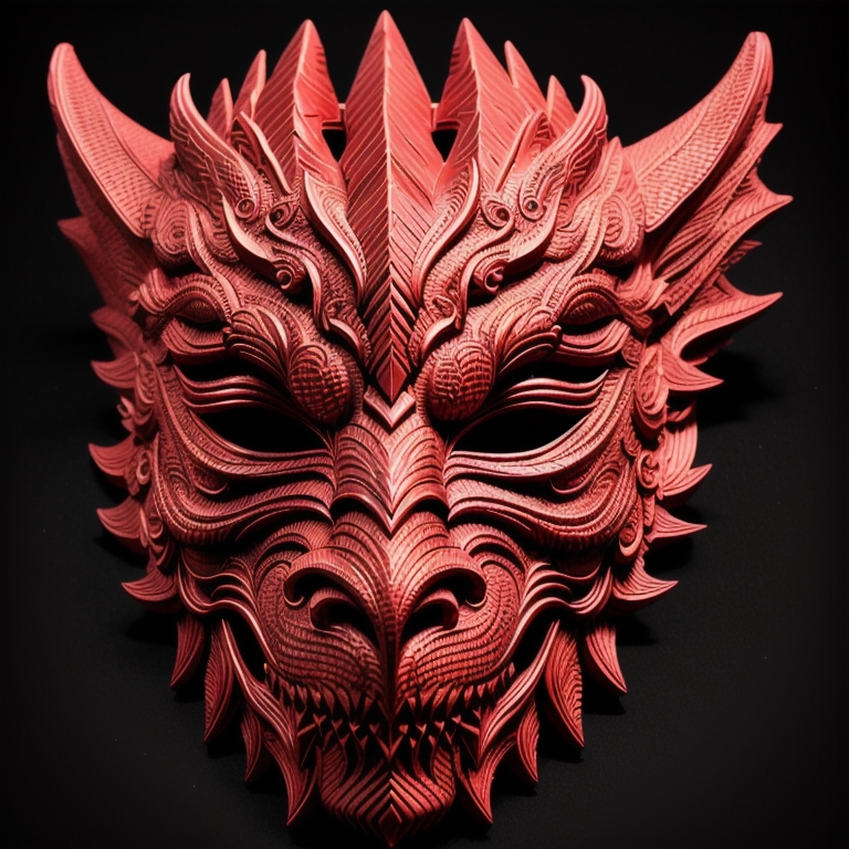 Japanese Dragon Masks