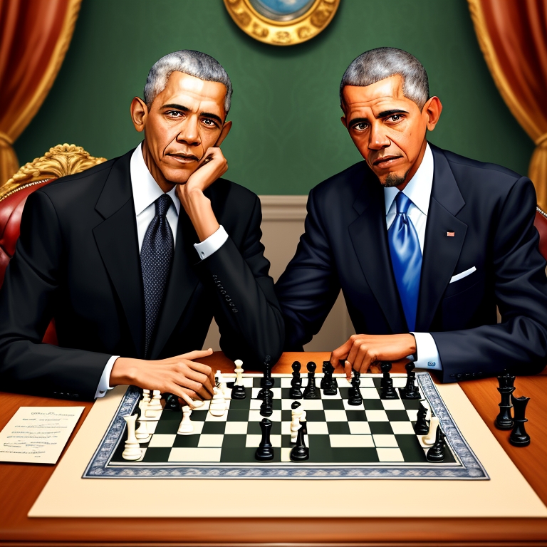 With Putin Obama Chess
