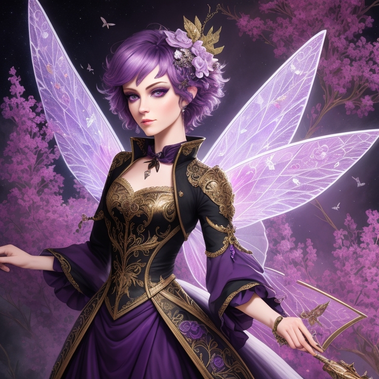 Beautiful Purple Fairy Pictures
