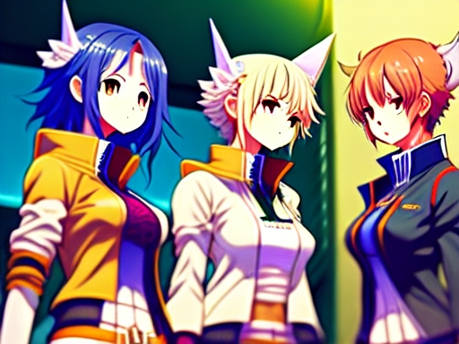 Anime Friends Hanging Out