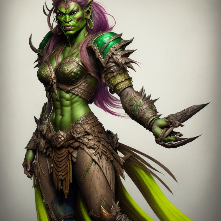 Orc Warrior Wow Female