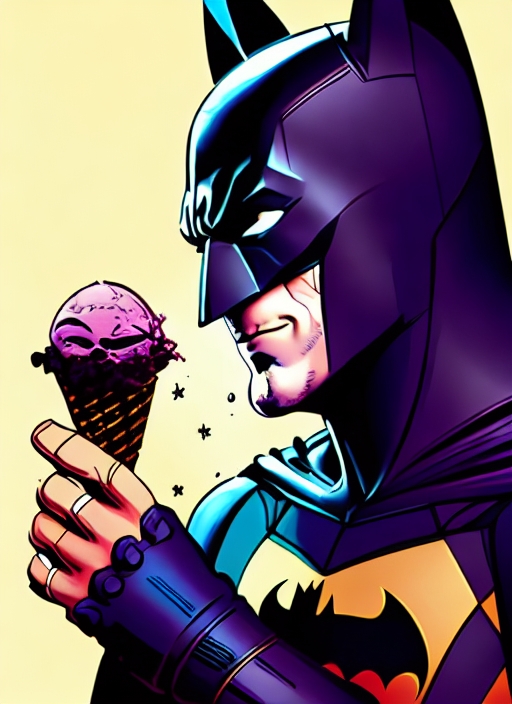 Batman Eating
