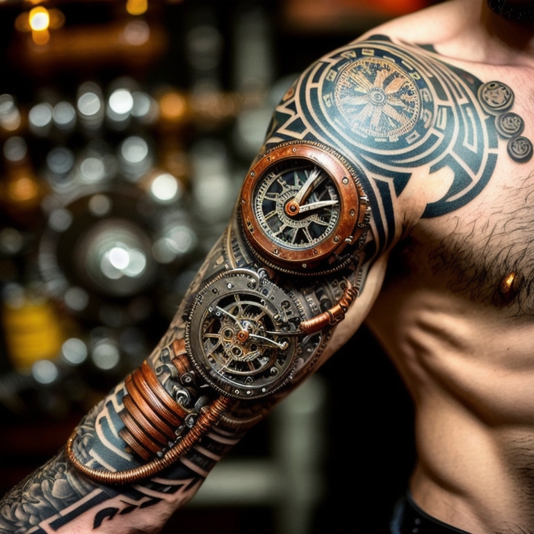 Hyper Realistic Shoulder Tattoo