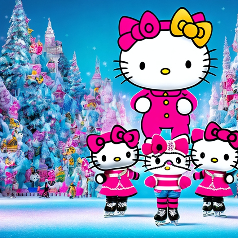 Hello Kitty Ice Skating