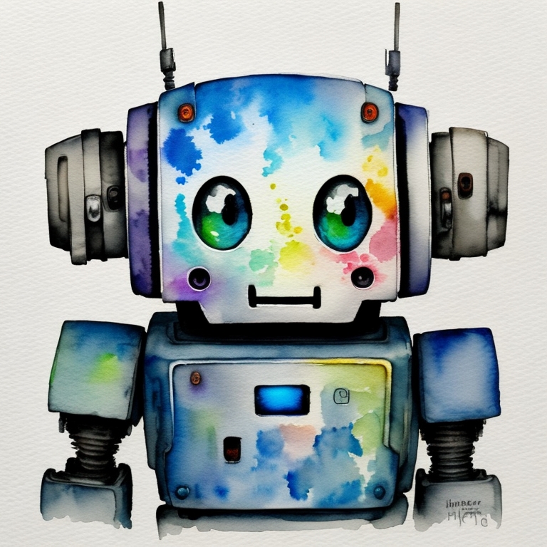 Cute Robot Drawing