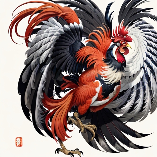 Japanese Rooster Art
