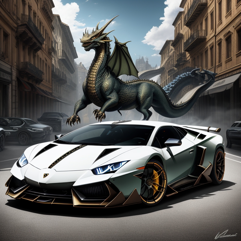 Lamborghini Dragon Wallpaper