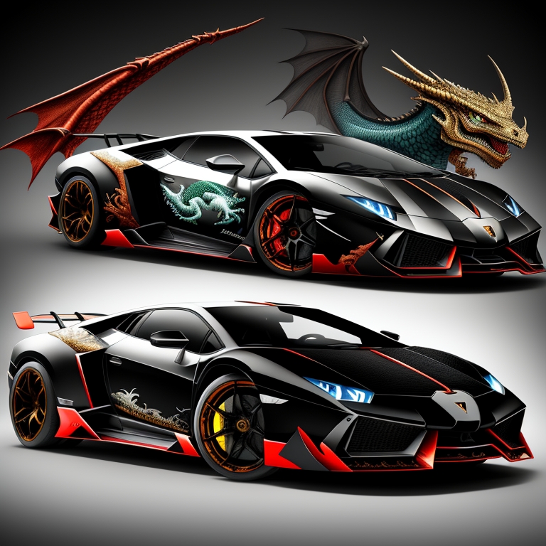 Lamborghini Dragon Wallpaper