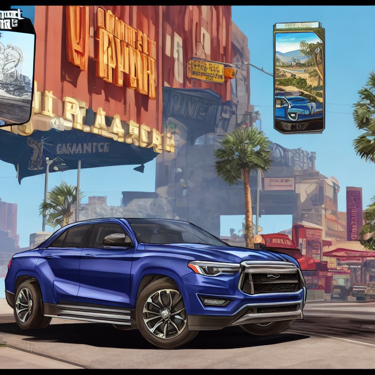 Cartoon Park Ranger Car