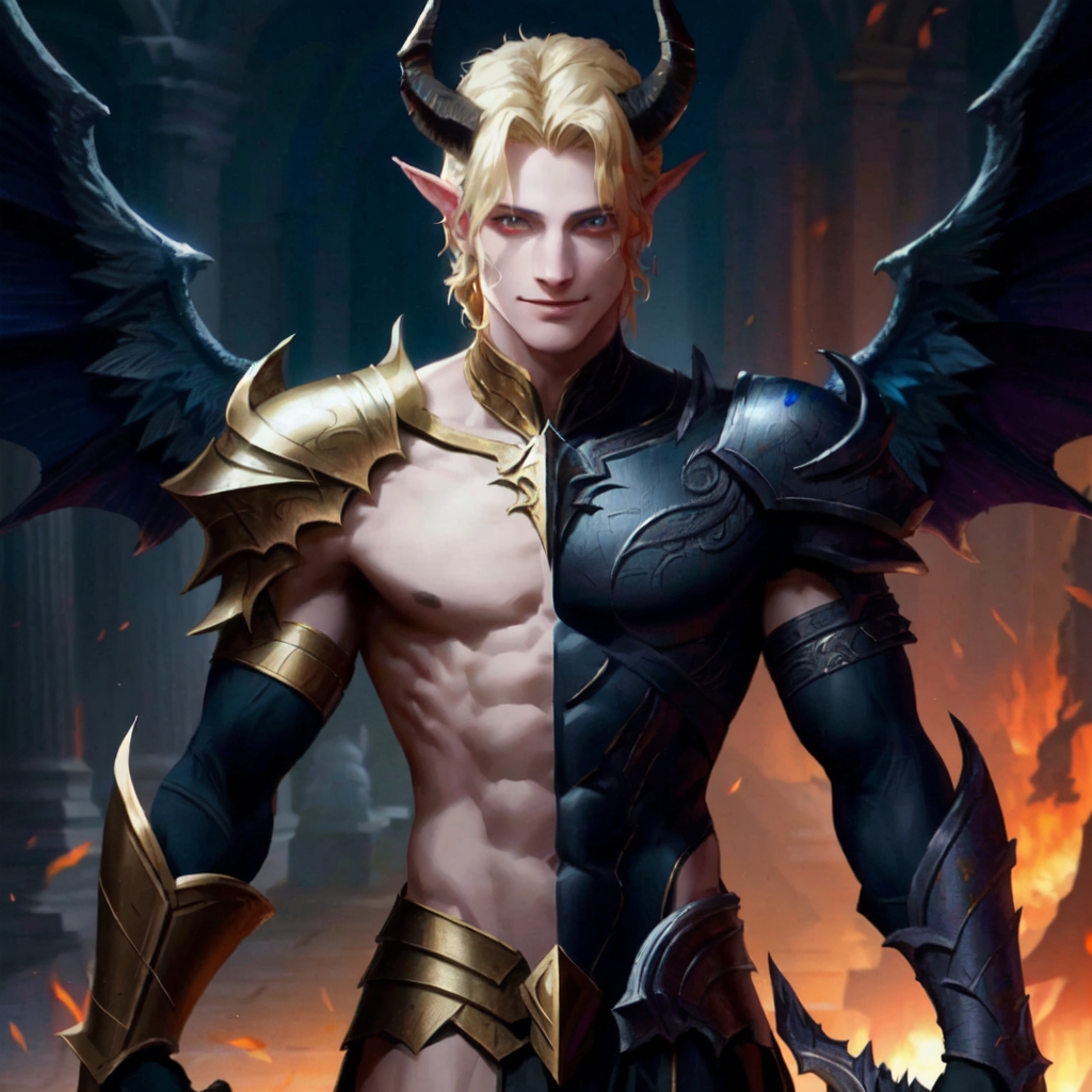 Half Angel Half Demon Male