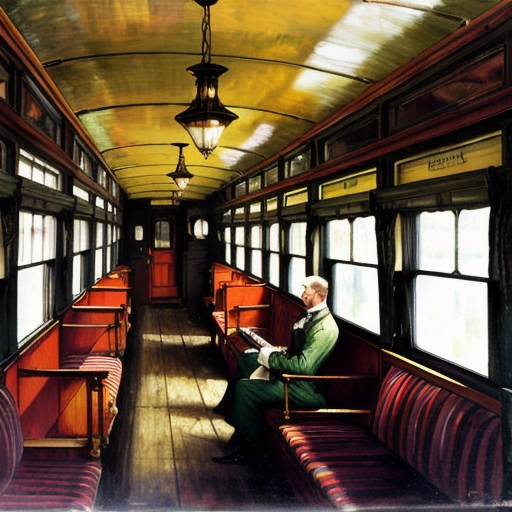 Inside Old Passenger Train