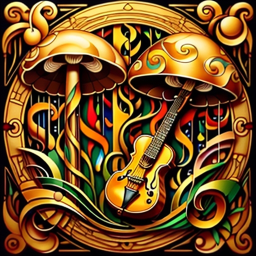 Psychedelic Music Notes