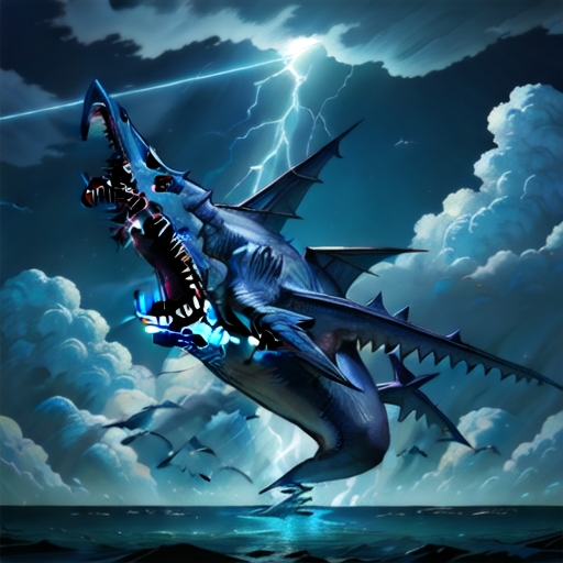 Monster Shark Art