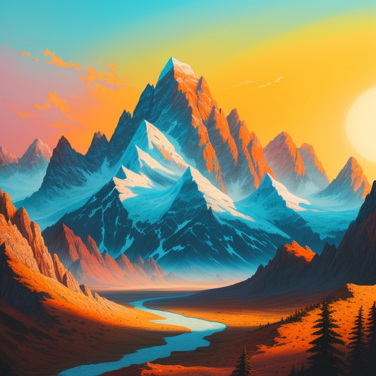 Analogous Landscape Painting