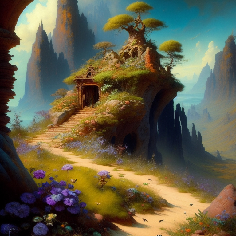 Fantasy Art Landscapes Drawings