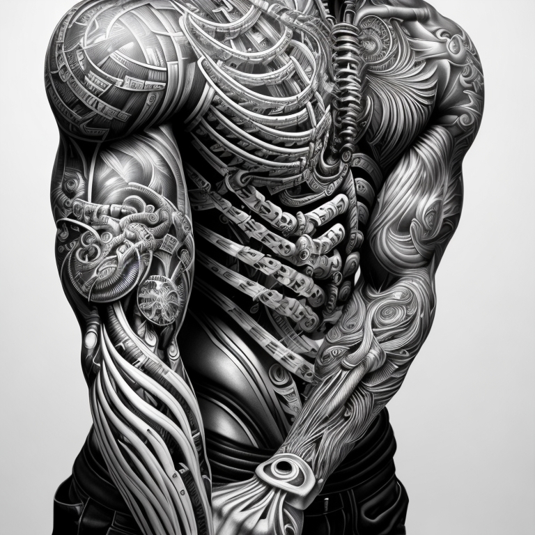 Biomechanical Arm Drawings