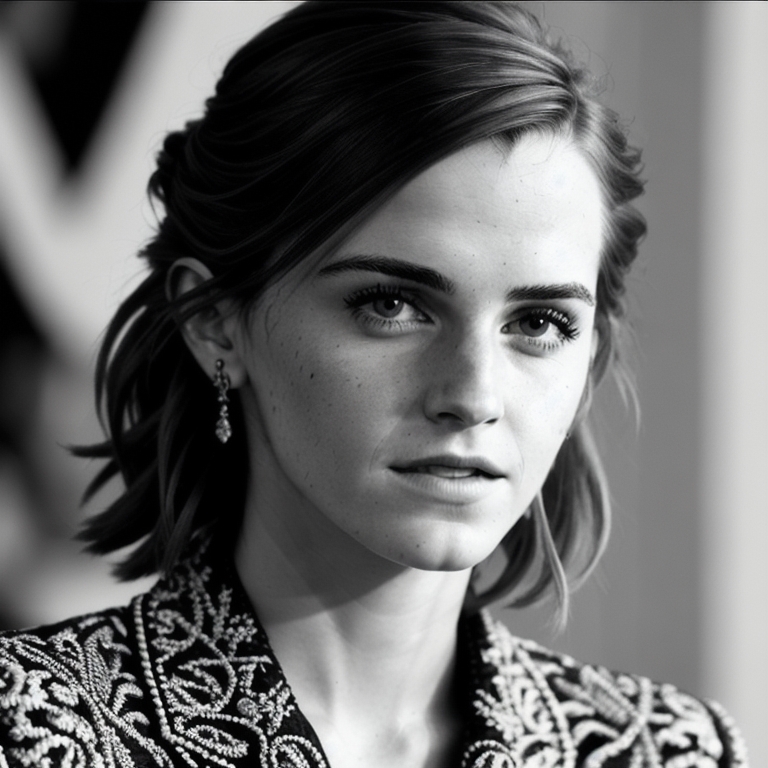 Black And White Portraits Of Emma Watson
