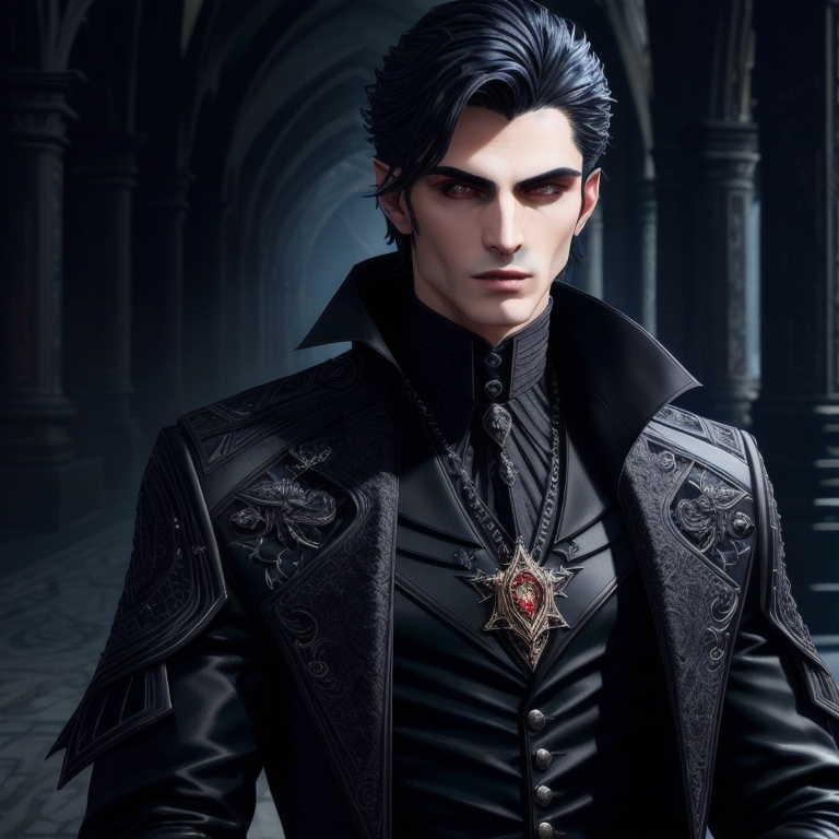 Male Vampire Drawing