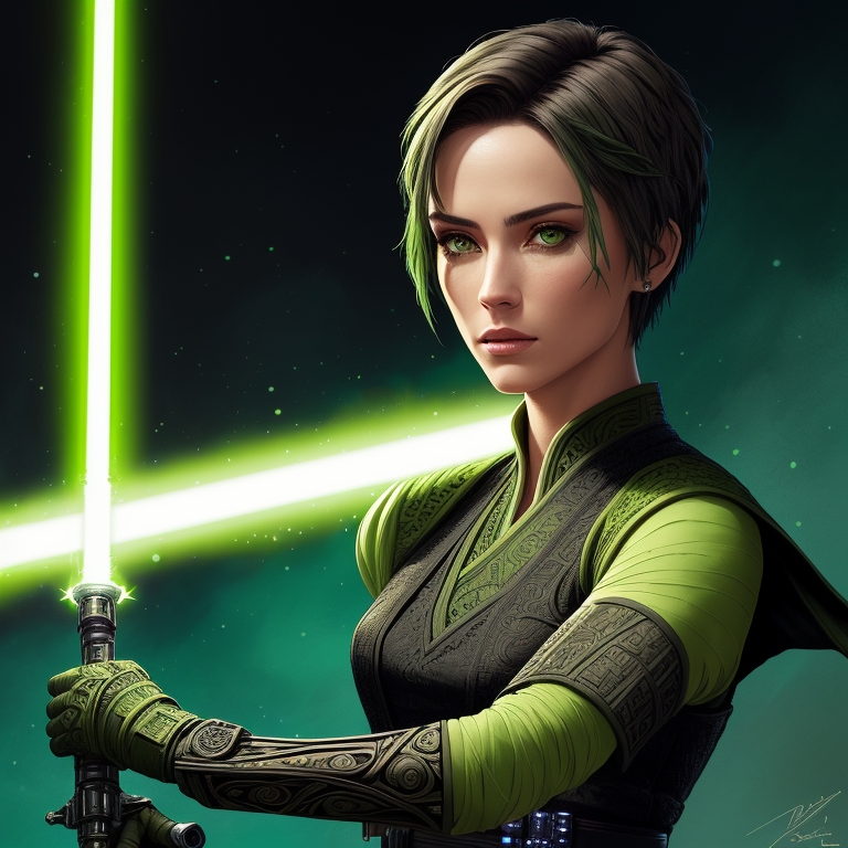 Female Jedi Green