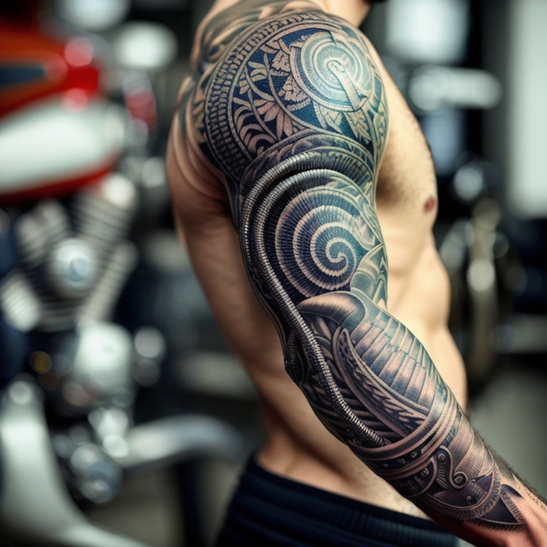 Robotic Human Arm Tattoo
