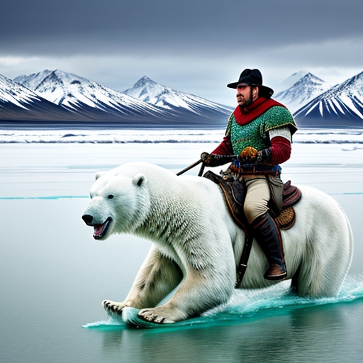 Warrior Riding Polar Bear
