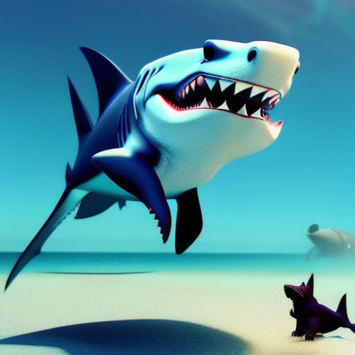 Shark Eating Dog