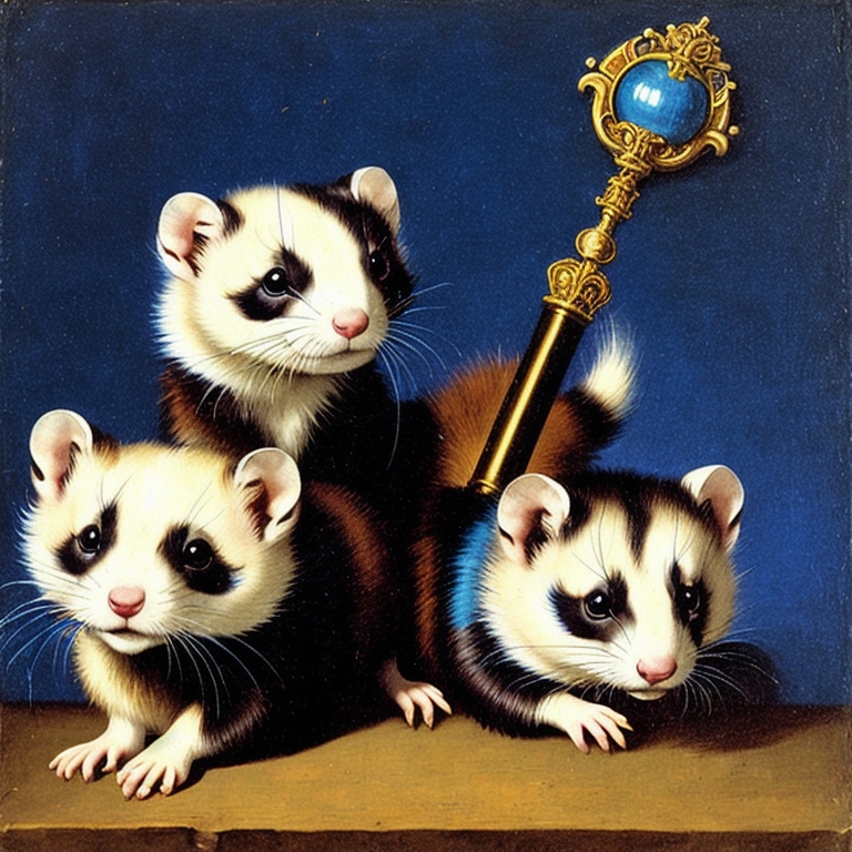 Chibi Ferret Drawing