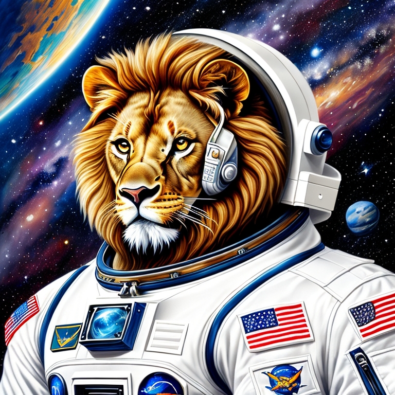 Lion Astronaut
