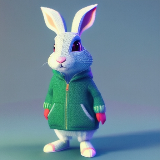 Bunny Wearing Clothes